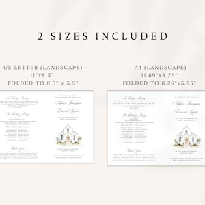Catholic Wedding Program Template , Folded Catholic Mass Wedding Ceremony Program, Church ...