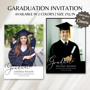 Graduation Invitation Template | Graduation Invitation | Graduation ...