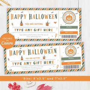 Halloween Gift Coupon Template | Printable Halloween Gift Coupon Card ...