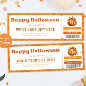 Halloween Gift Coupon Template | Printable Halloween Gift Coupon Card ...
