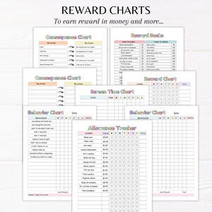 Editable Kids Chore Chart | Daily and Weekly Checklist | School Routine ...