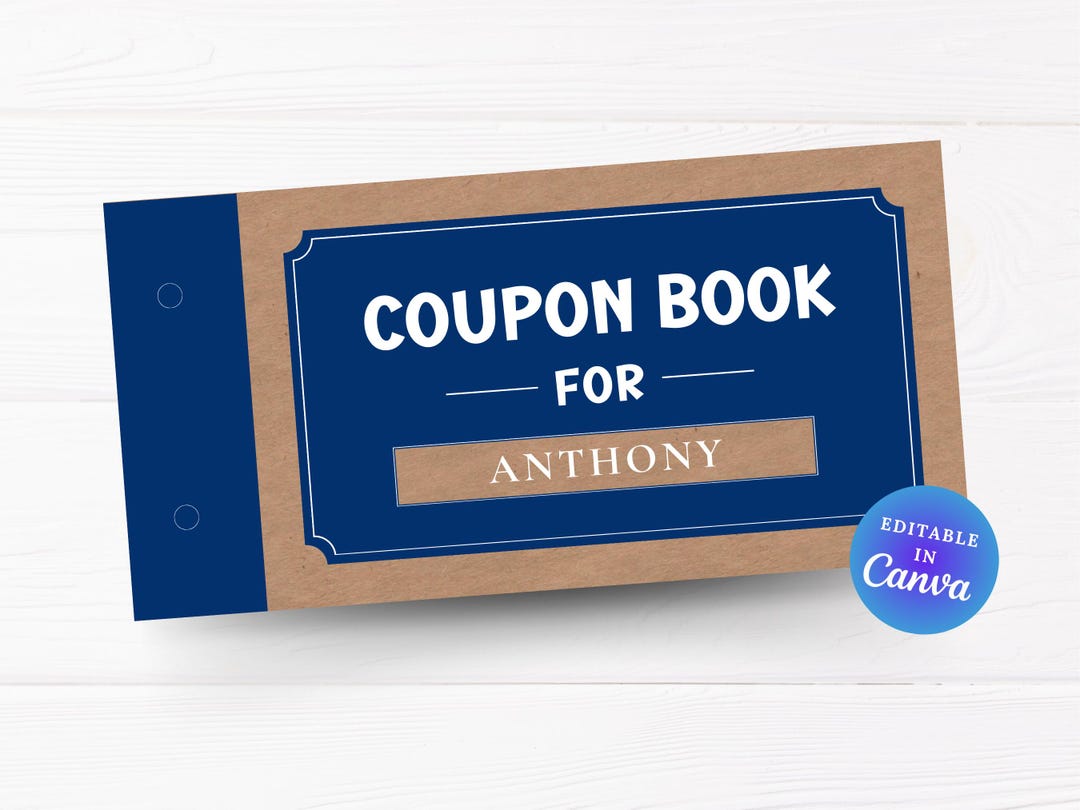 Printable Coupon Book | Customizable Love Coupons | Personalized Gift ...