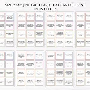 Conversation Starters Cards for Kids to Foster Communication ...