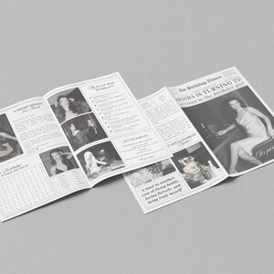 Birthday Newspaper Template, Large Birthday Newspaper Canva Template, Customizable Newspaper ...