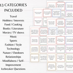 Conversation Starter Cards Perfect for Family Gatherings, Get-to-know ...