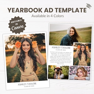 Yearbook Ad Template | Yearbook Ad | Customizable Yearbook Ad Template ...