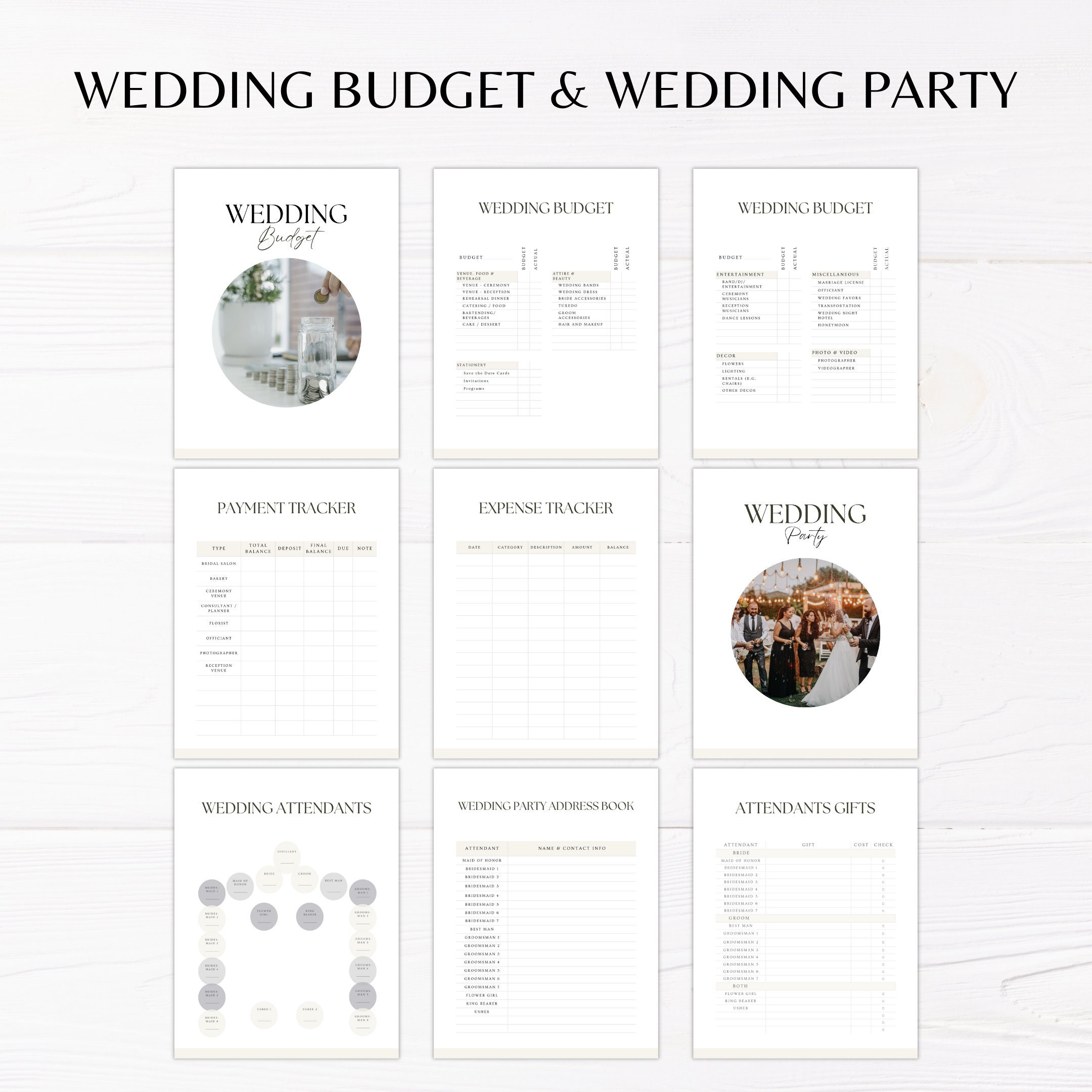 Printable Wedding Planner | Wedding Planner | Wedding Plan Bundle ...