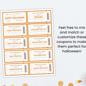 Halloween Gift Coupon Template | Printable Halloween Gift Coupon Card ...