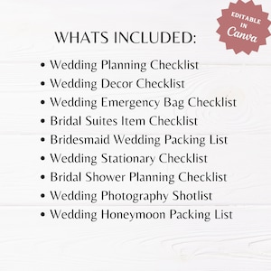 Wedding Checklist | Wedding Planning Checklist | Wedding Checklist ...