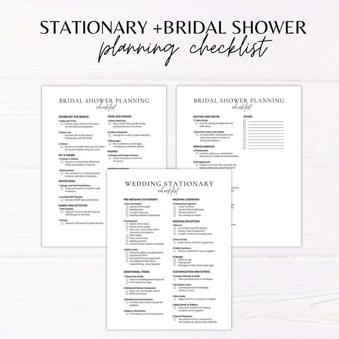 Wedding Checklist Wedding Planning Checklist Wedding Checklist Template ...