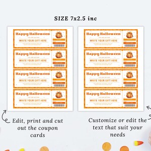 Halloween Gift Coupon Template | Printable Halloween Gift Coupon Card ...