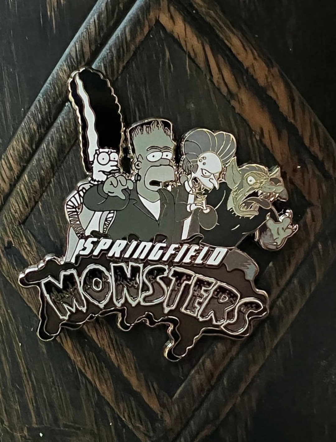Springfield Monsters Classic Simpsons Enamel Pin - Etsy