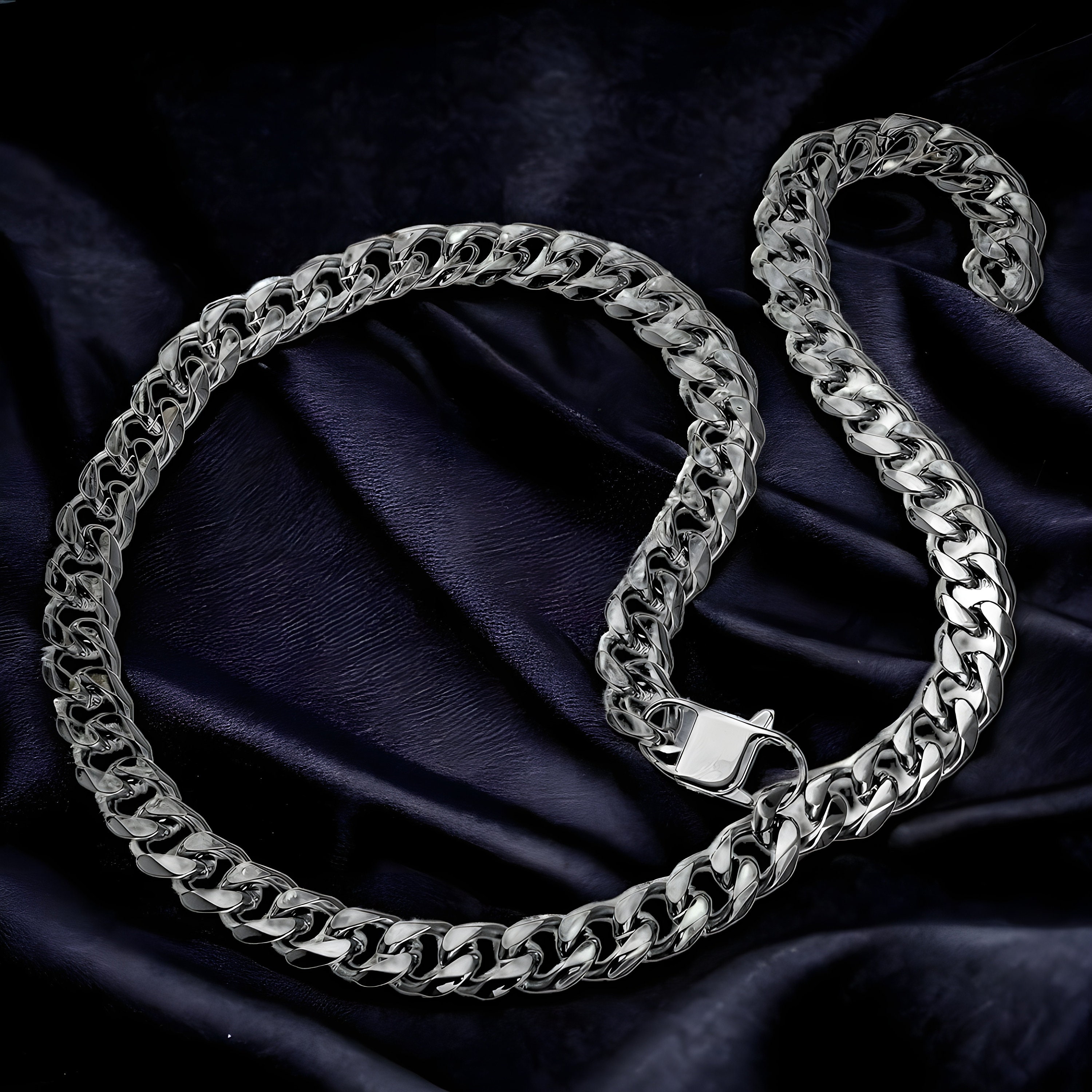 Xxxtentacion Silver Chain Stainless Steel Adjustable Chain Emo ...