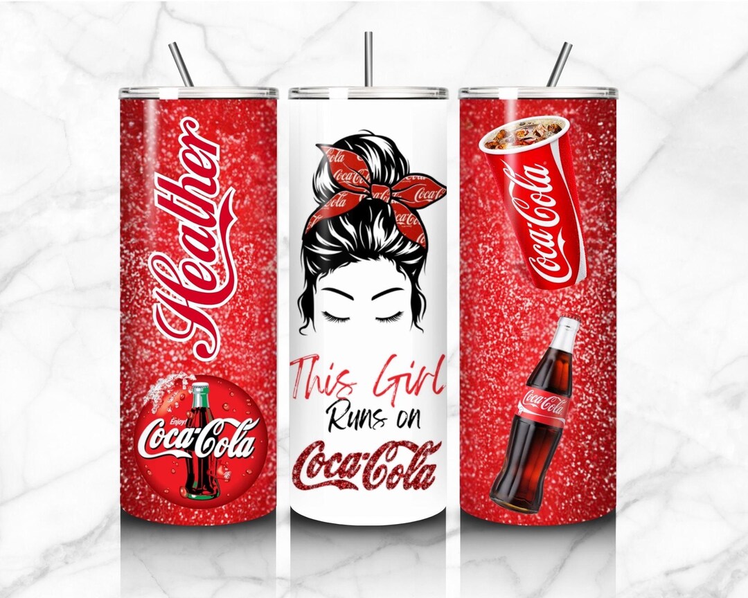 PERSONALIZED Coca Cola Name- This Girl Runs on Coca Cola 20oz Skinny ...