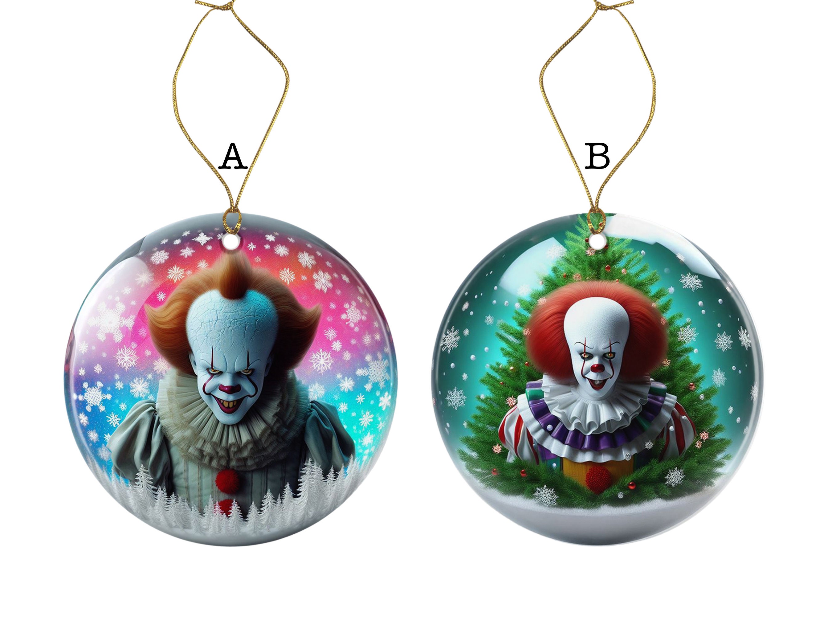 Pennywise Faux 3D Snow Globe Christmas Ornament - Etsy