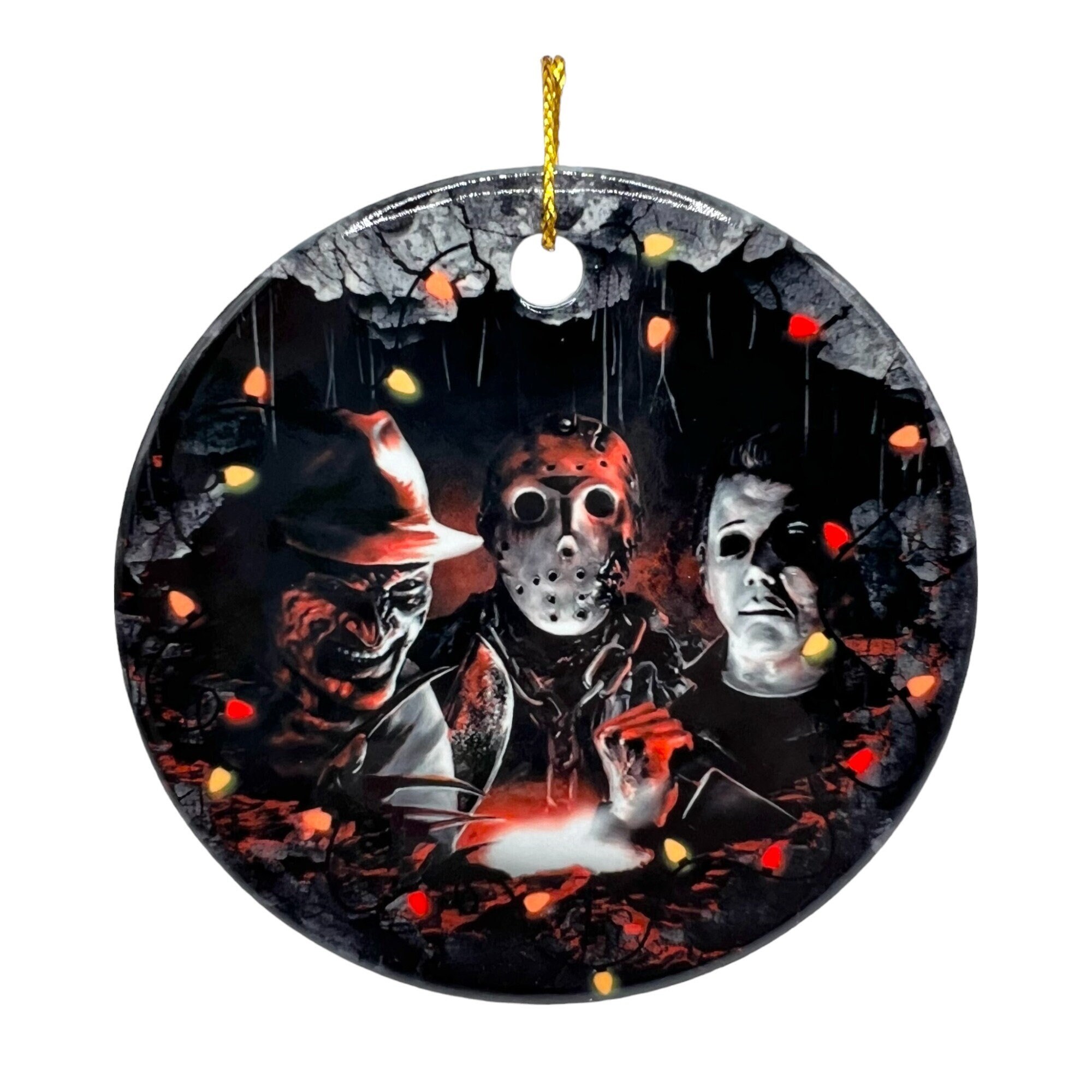 Horror Trio 3D Breakthrough Christmas Ornament - Etsy