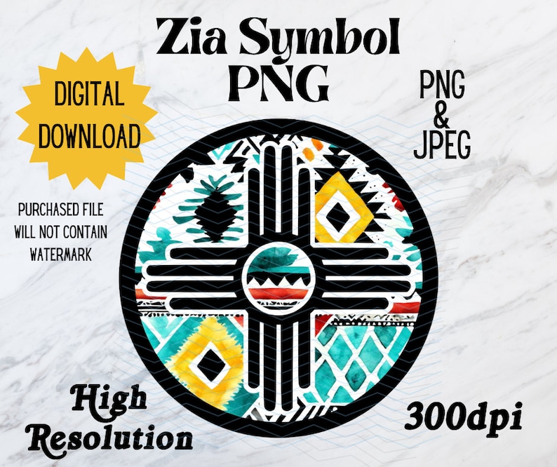 New Mexico- Zia Symbol Sublimation PNG, High Resolution 300dpi - Etsy
