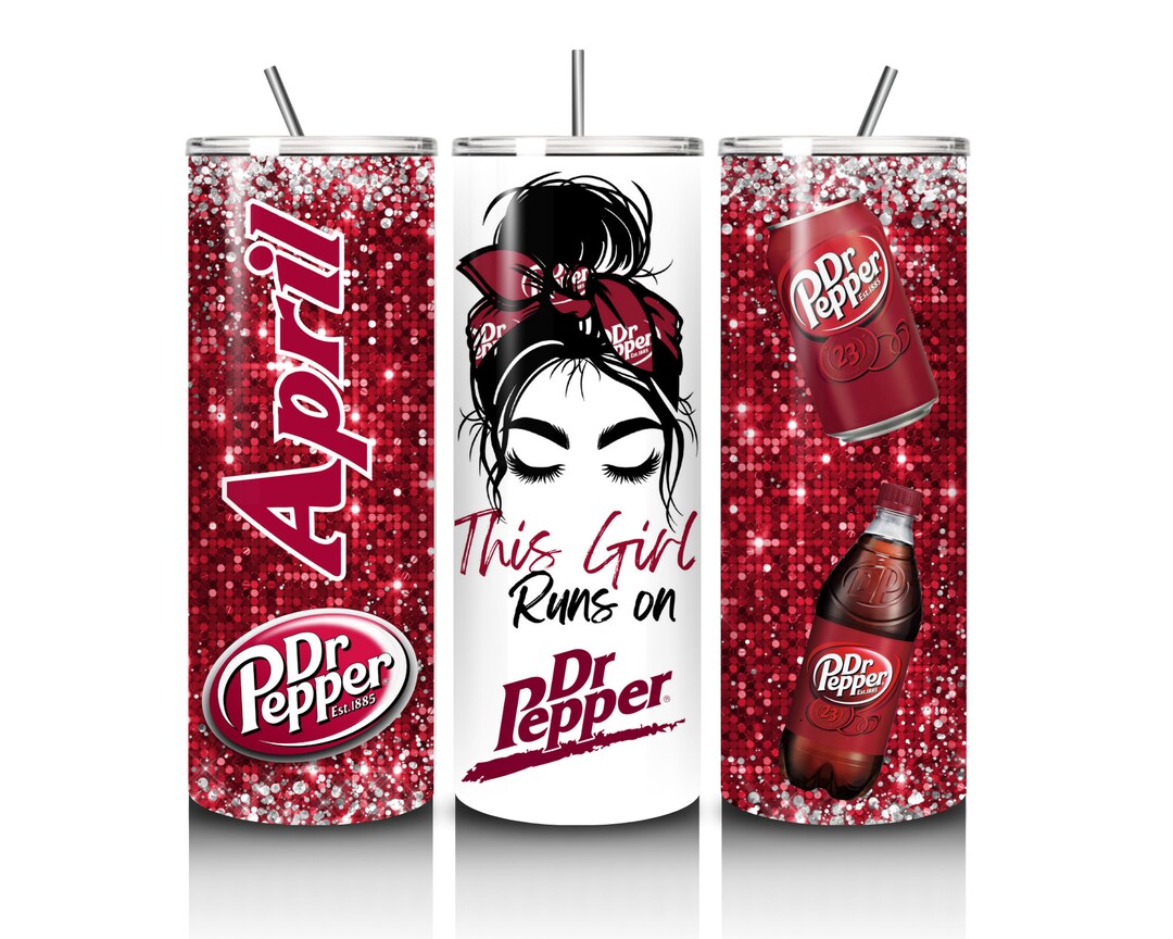 PERSONALIZED Dr. Pepper Name- This Girl Runs on Dr. Pepper 20oz Skinny Tumbler - Etsy