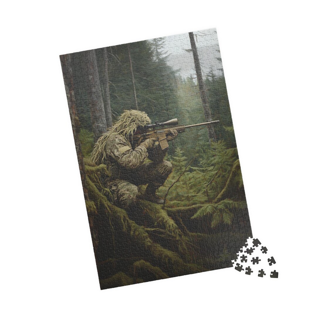 Forest Sniper Puzzle Military Themed Sniper Puzzle Brain Exercise ...