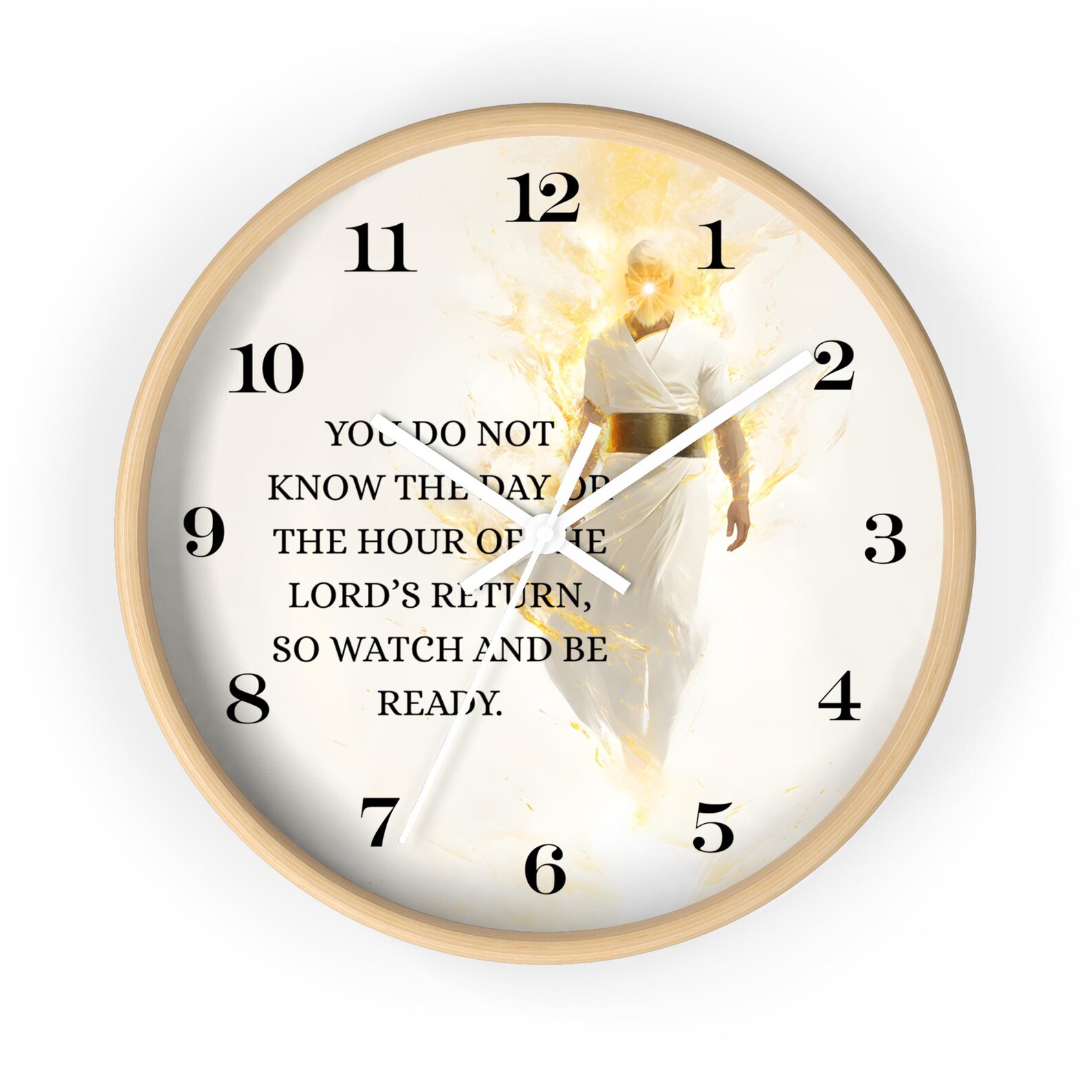 Faith & Readiness Wall Clock, Gift for Believers, Christian Clock ...