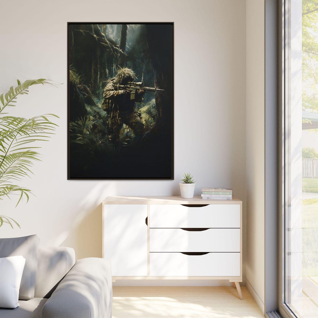 Jungle Warrior, Death From Afar, Sniper Painting, Military Sniper in ...