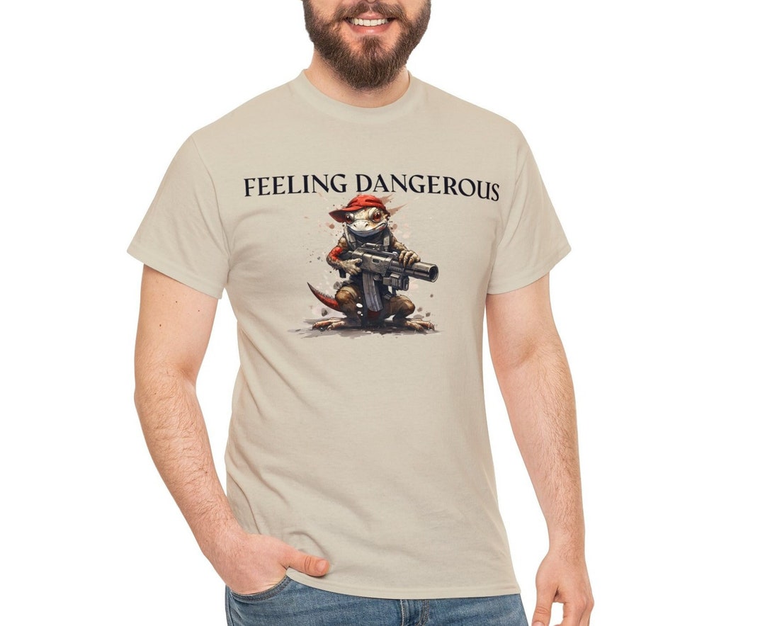 Feeling Dangerous Gecko Gamer Shirt Geck Goon Squad T-shirt Novelty ...