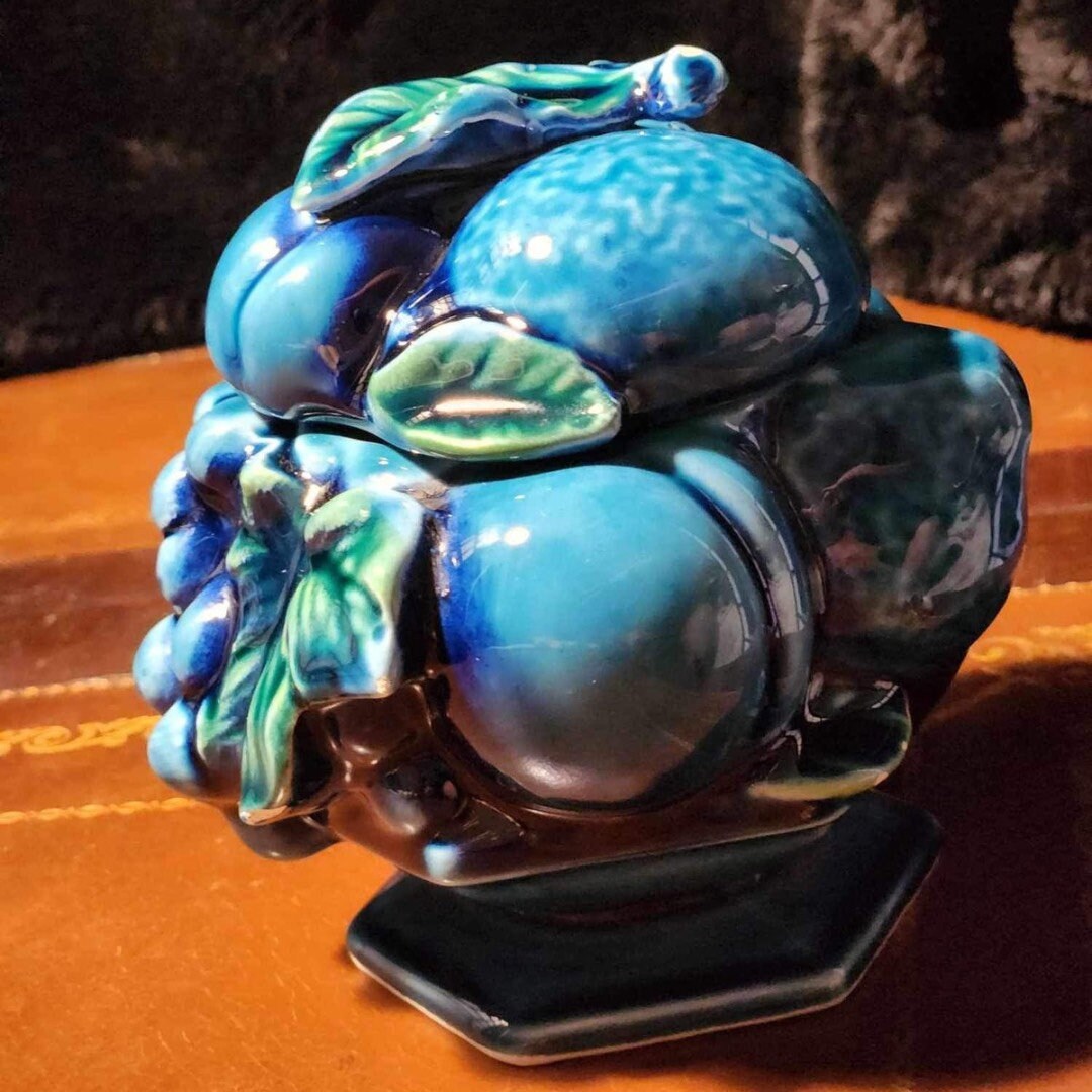 Vintage Inarco Blue Mood Ceramic Sugar Bowl - Etsy