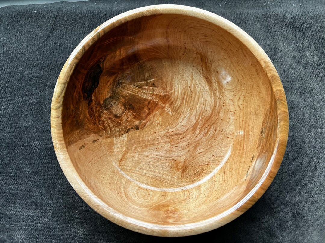 Ambrosia Maple Bowl With Bark Inclusions - Etsy
