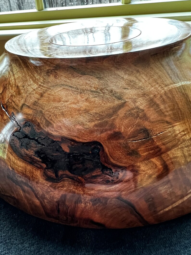 Ambrosia Maple Bowl With Bark Inclusions - Etsy