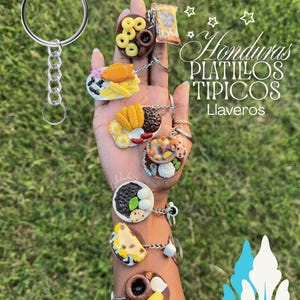 Handmade Honduras Food Keychain: Traditional Cuisine Gift - Etsy