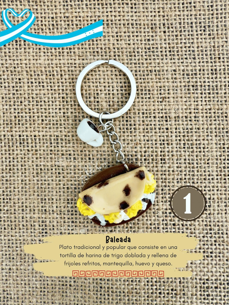 Handmade Honduras Food Keychain: Traditional Cuisine Gift - Etsy