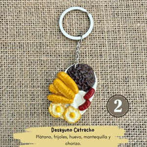 Handmade Honduras Food Keychain: Traditional Cuisine Gift - Etsy