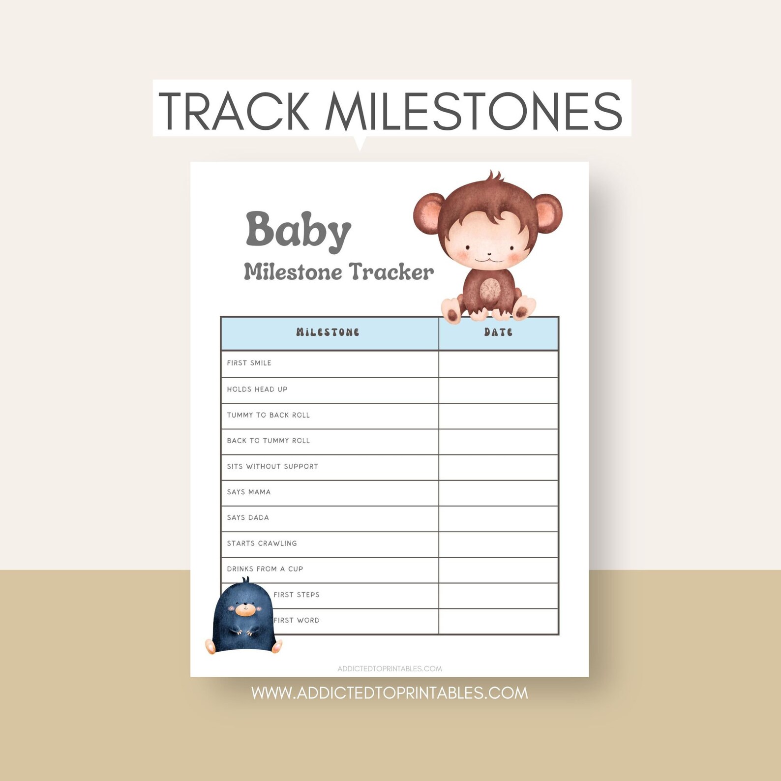 Printable Baby Memory Book | Instant Download | 8.5x11 PDF| Baby Book ...