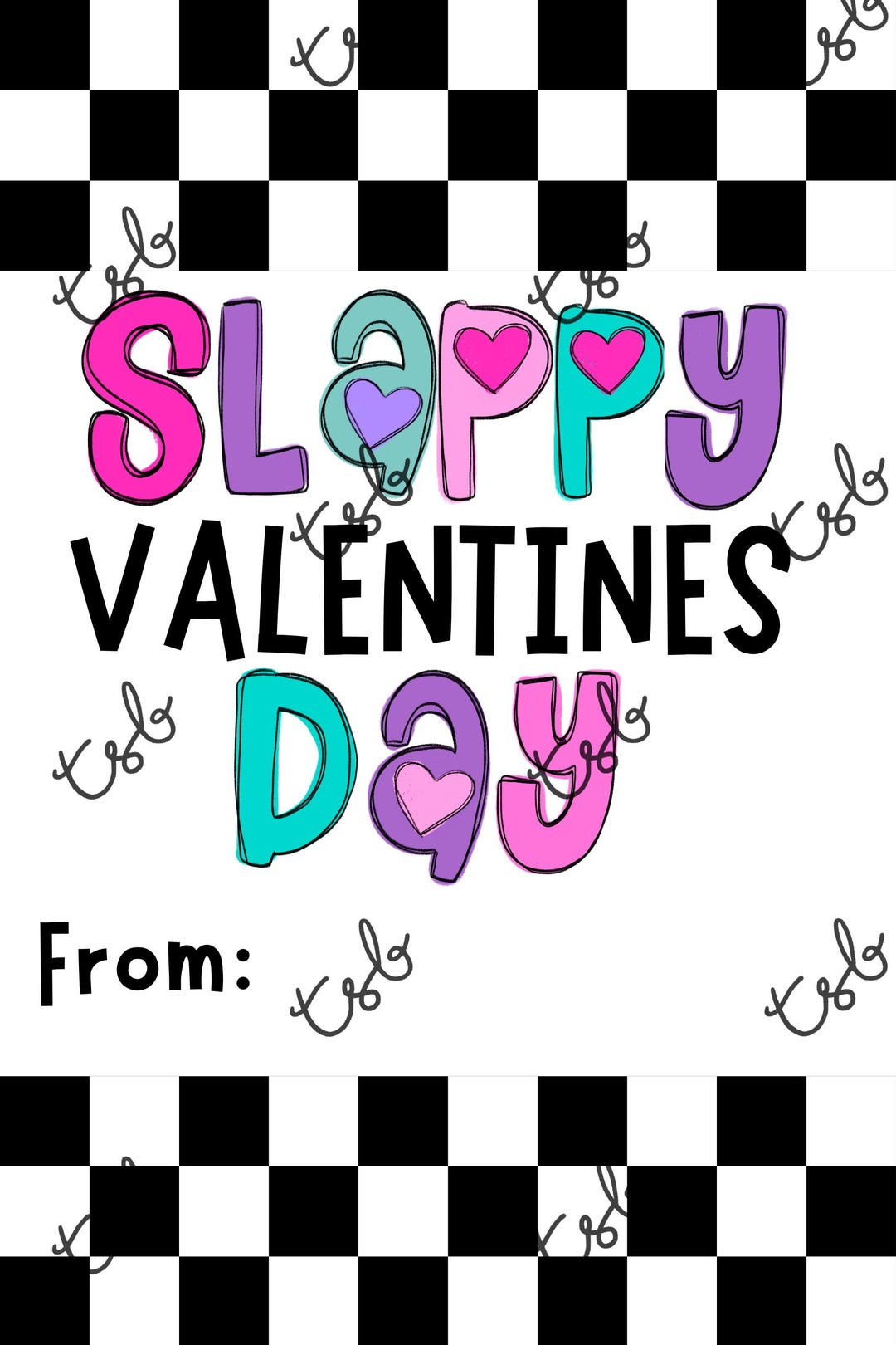 Valentines Day Slap Braclet Printable - Etsy