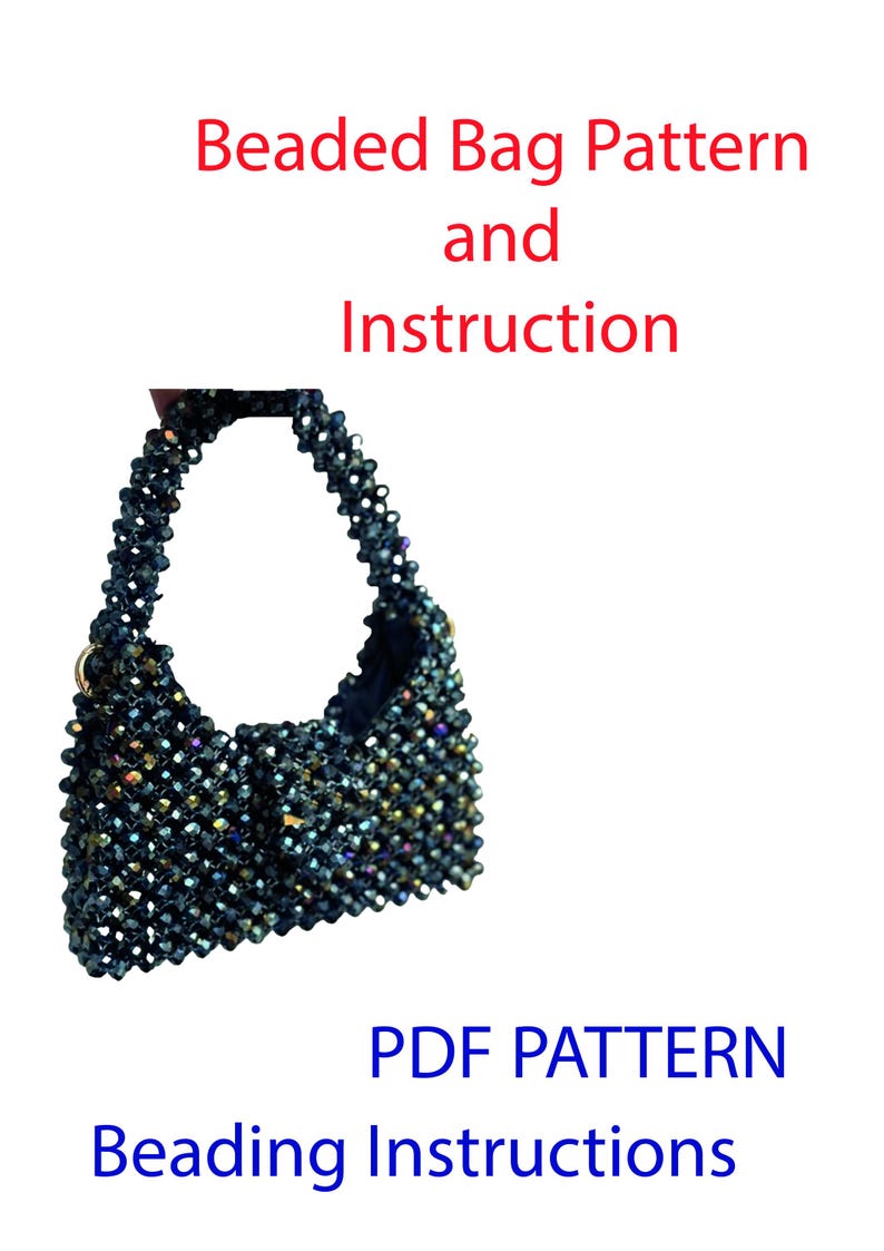 Beaded Bag Pattern and Instruction PDF - Etsy