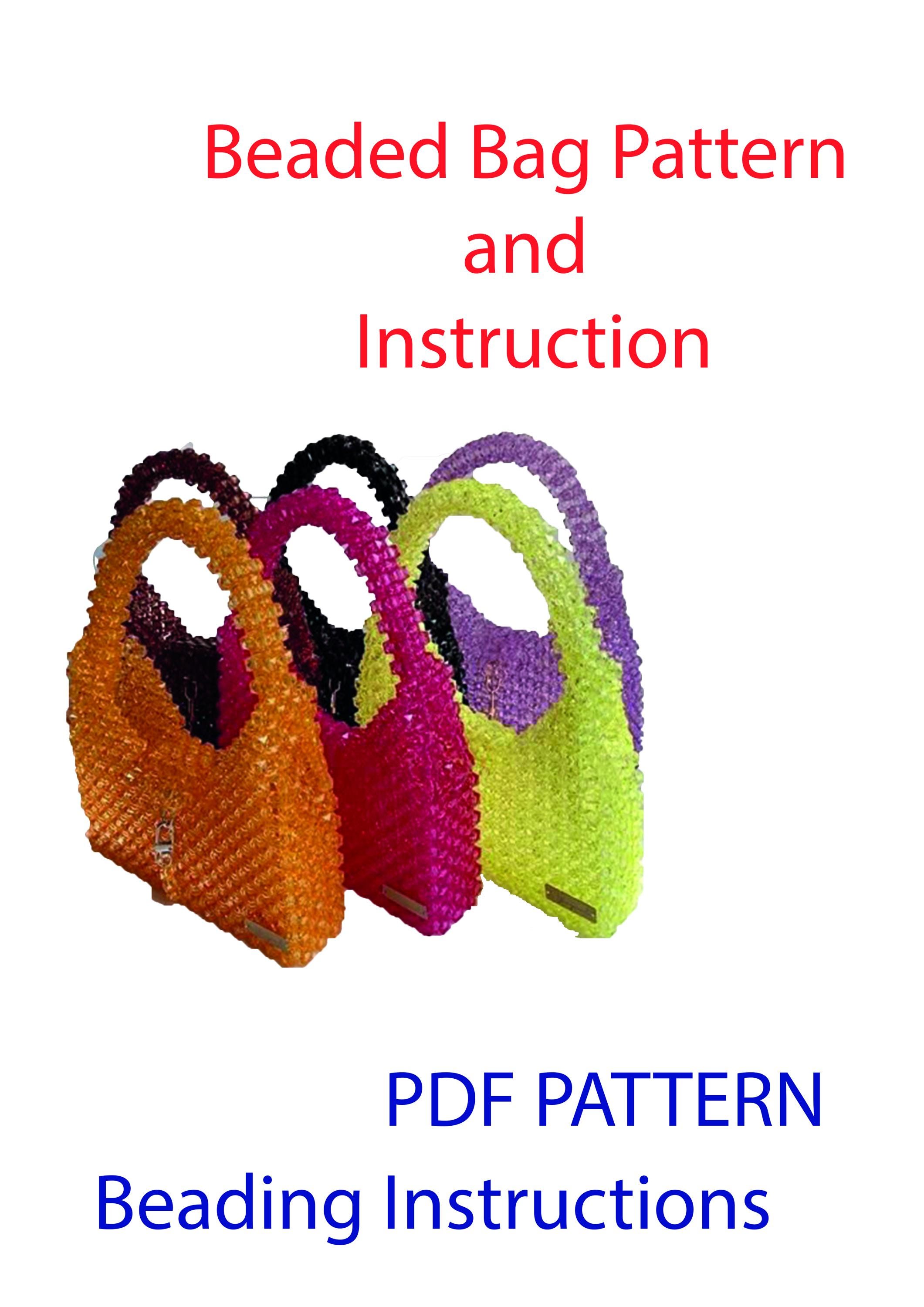 Beaded Bag Pattern and Instruction PDF - Etsy