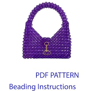 Beaded Bag Pattern and Instruction PDF - Etsy