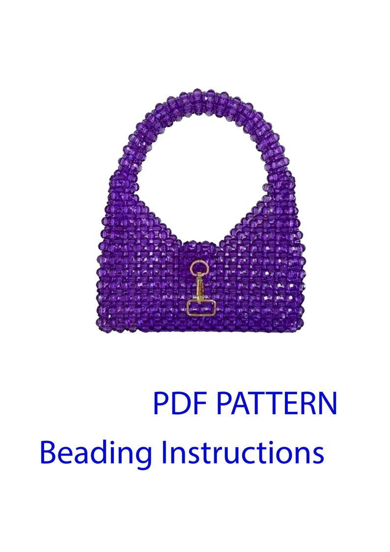Beaded Bag Pattern and Instruction PDF - Etsy