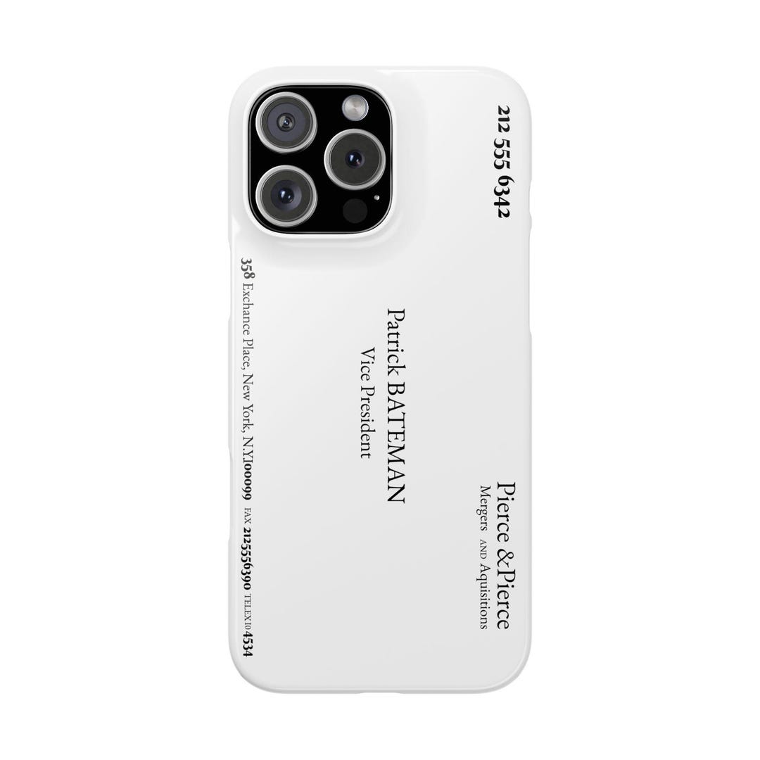 American Psycho Patrick Bateman Business Card Slim Phone Case, Phone ...