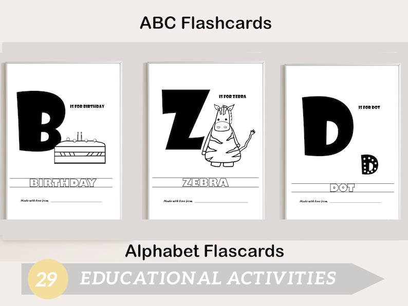 ABC Flashcards Printable, Alphabet Flashcards, ABC Flashcards ...