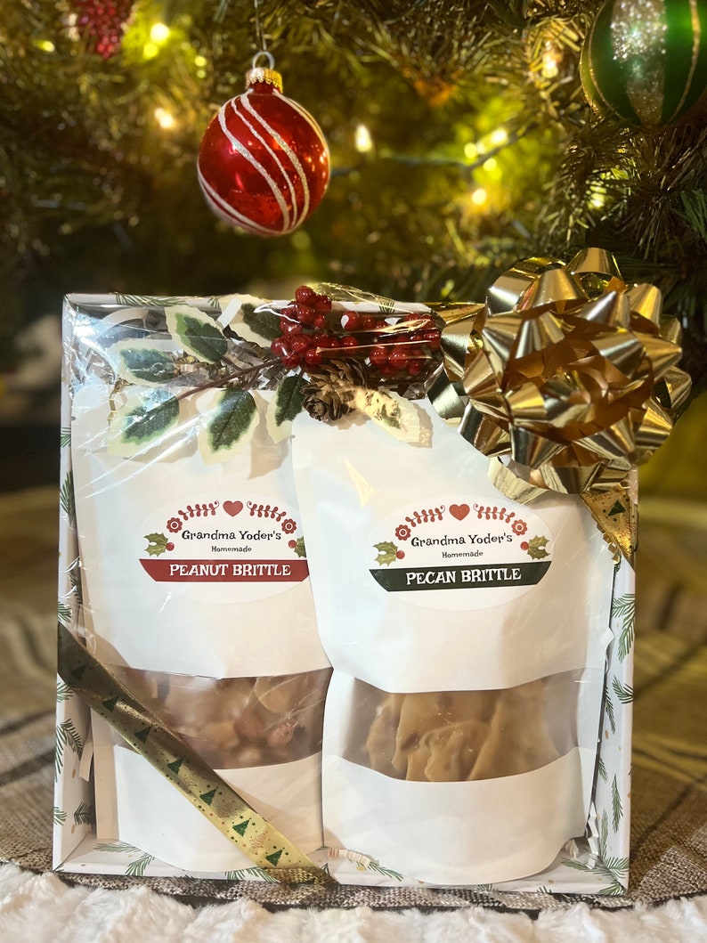 Grandma Yoder's Homemade Peanut Brittle Gift Set - Etsy