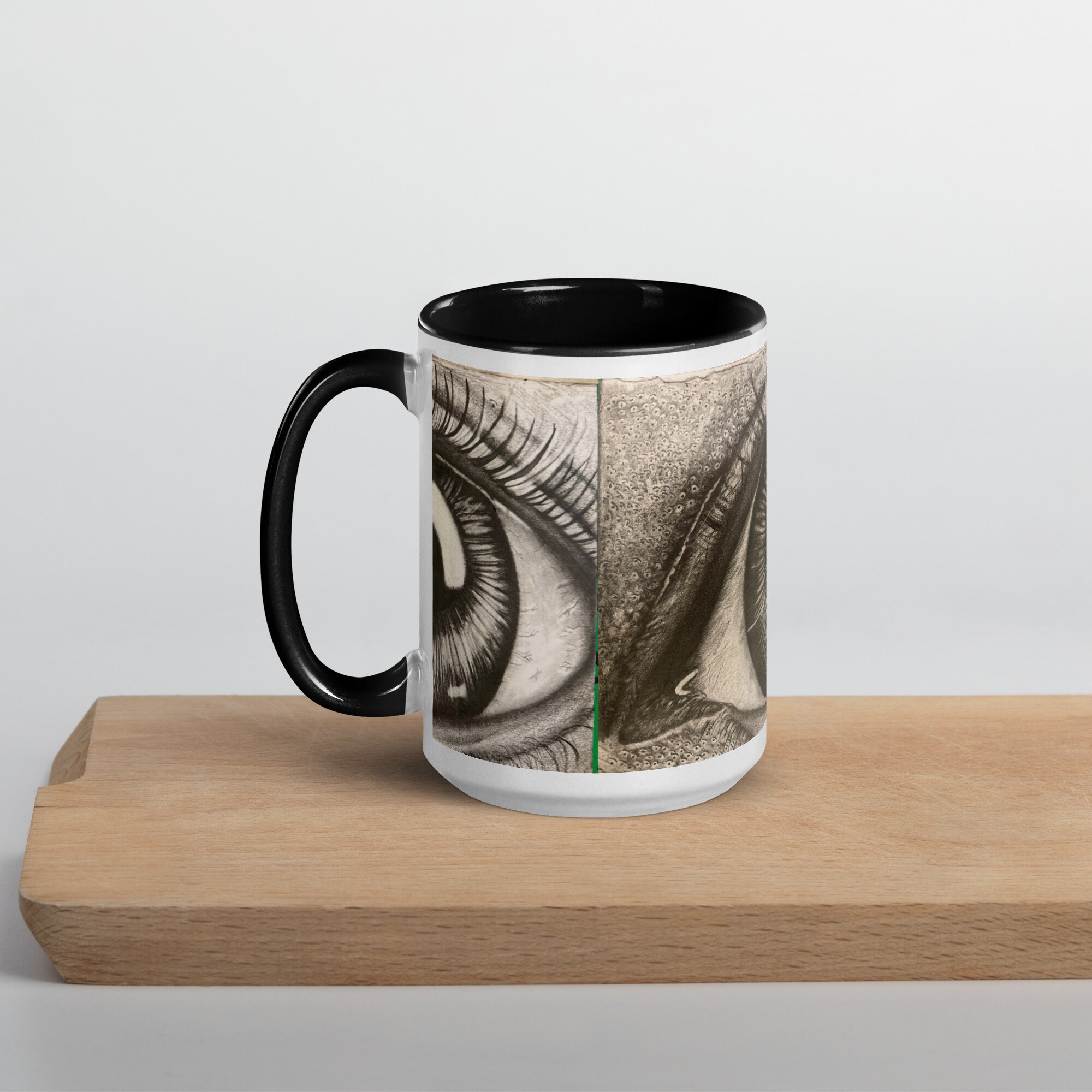 Custom Eye Design Mug With Color Inside - Etsy