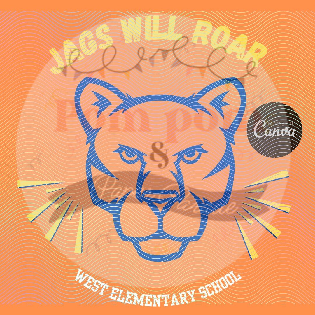 DIGITAL PTO/PTA Spirit Stickers, Logo, 2" Label, Edit Template With ...