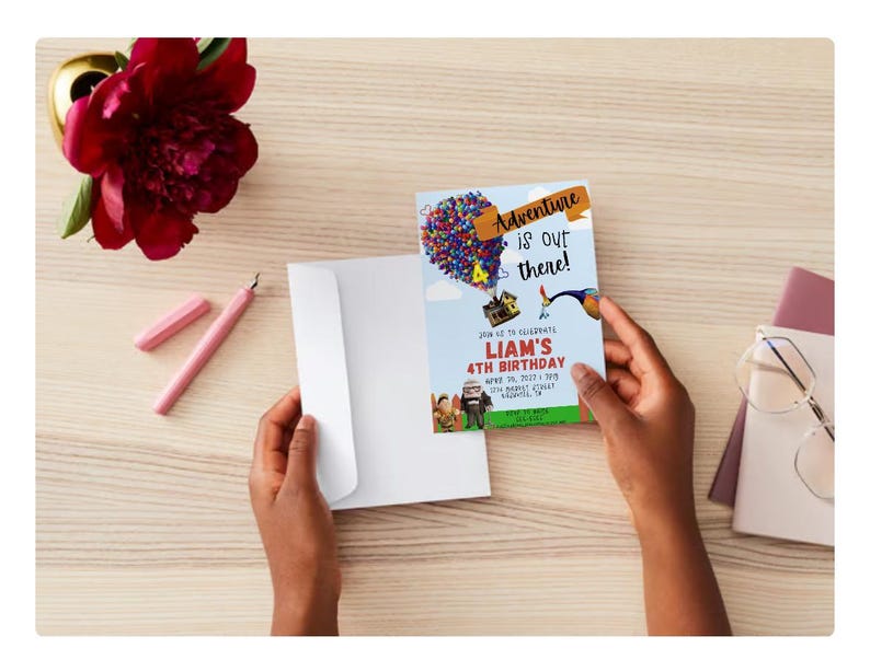 DIGITAL Up! Adventure is Out There Party Invitation Template - Etsy