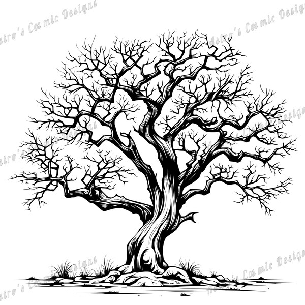 Leafless Tree Art - Etsy