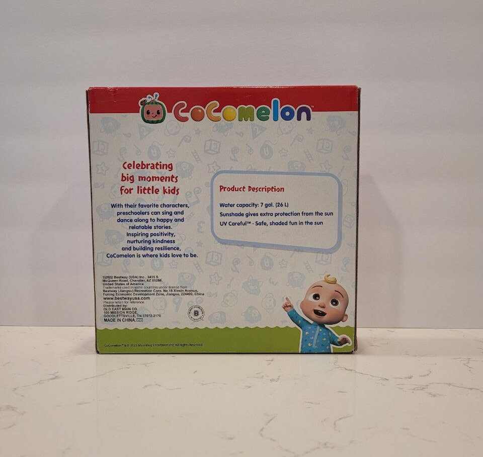 Cocomelon Toddler Inflatable Shaded Pool Ages 2 - Etsy