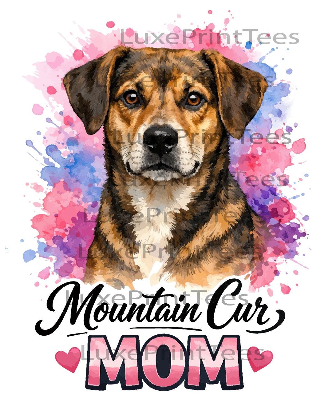 Mountain Cur Mom PNG, Dog Mom Sublimation Design, Mountain Cur Dog ...
