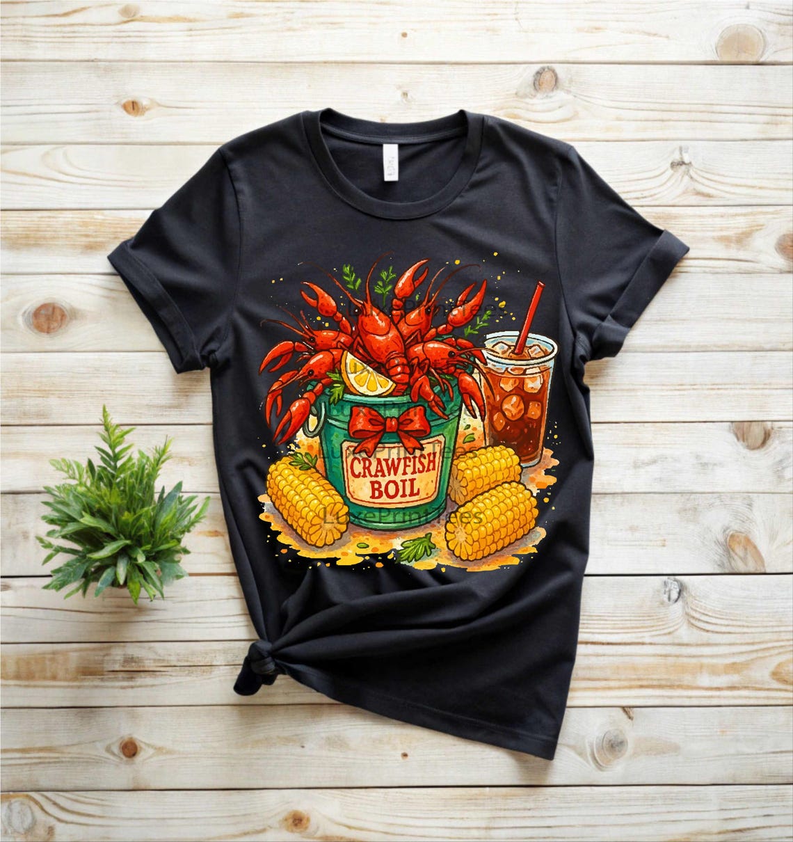 Cajun Crawfish Boil Clipart – Louisiana Seafood Party PNG for DIY ...