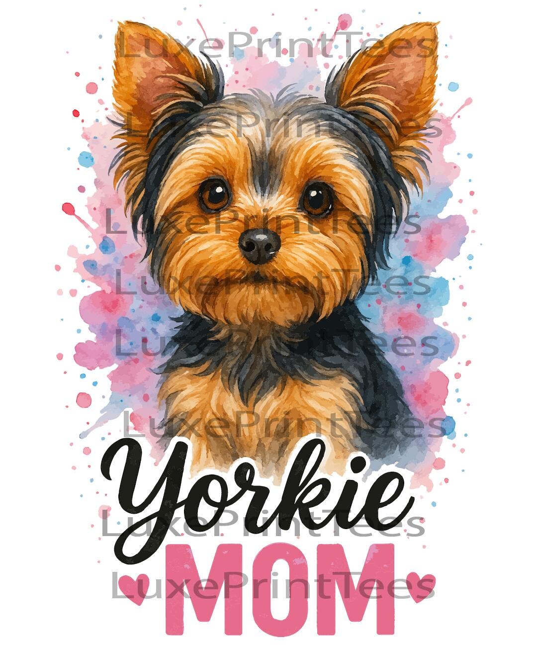 Yorkie Mom PNG | Cute Yorkshire Terrier Sublimation Design | Dog Mom ...