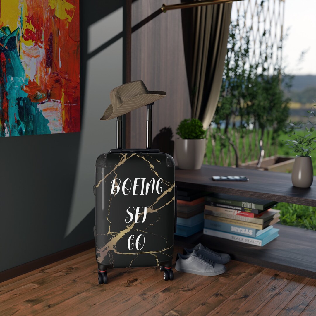 Boeing Set Go Luggage Bag Luggage Bag Travel Suitcase Marble Suitcase ...